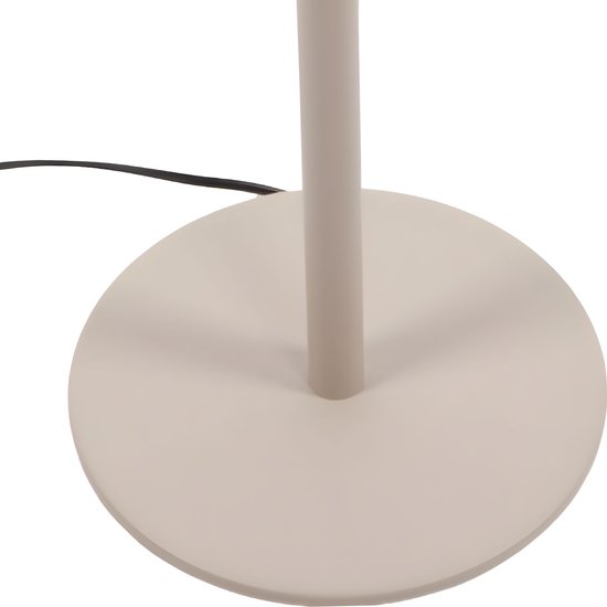 Beige vloerlamp leeslamp | 2 lichts | zand / beige / creme | metaal ...