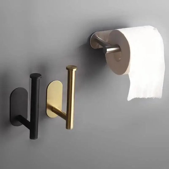 Mrs. Jones - 1 stuk - Goud Kleur - Toiletpapier houder - Plakstrip ...