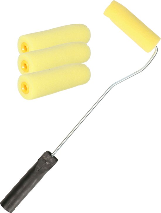 CM Verfroller set - met beugel - 10 cm - 3x extra rollers - kleine ...