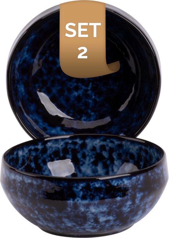 Palmer - Bama Blue - Schaal - Kom - 2 stuks - 65 cl - ø 15 cm - Blauw ...