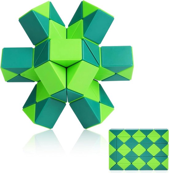 Magische Slang Kubus 48 Blokken - Magische Slang Liniaal Twist Puzzel ...