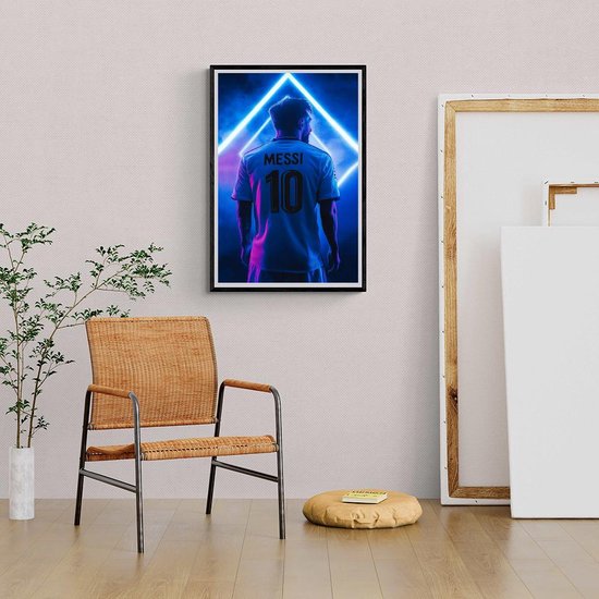 Lionel Messi Poster | Neon Poster | Voetbal Poster | Sport Poster ...