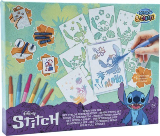 Lilo & Stitch Spray Pen Set - Knutsel Pakket - Disney Lilo & Stitch ...
