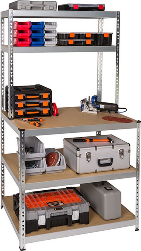 Opbergrek/werkbank 101 cm breed-Heavy Duty tot 725kg draagkracht | bol