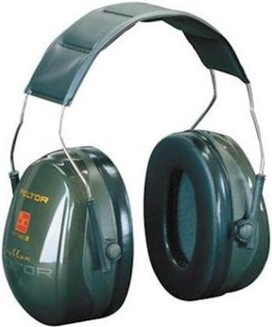 3M - Peltor Optime II H520A oorkappen - Met hoofdband - Groen | bol