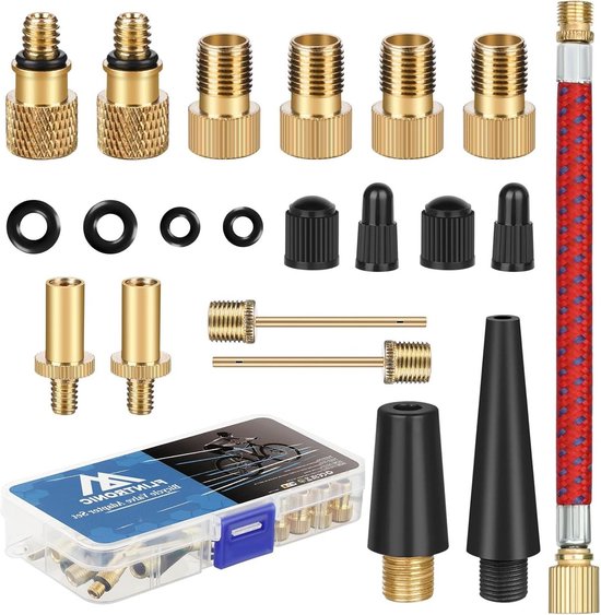 Fietsventieladapter Set - Balpomp Luchtpomp Compressoradapter DV SV AV ...