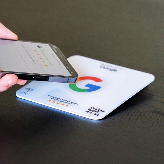 Google Review Sticker Bord - Reviews verzamelen - Wit | bol