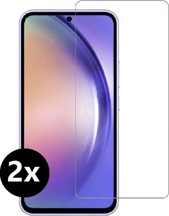 Screenprotector geschikt voor Samsung Galaxy A55 2x - glass protector suitable for... | bol