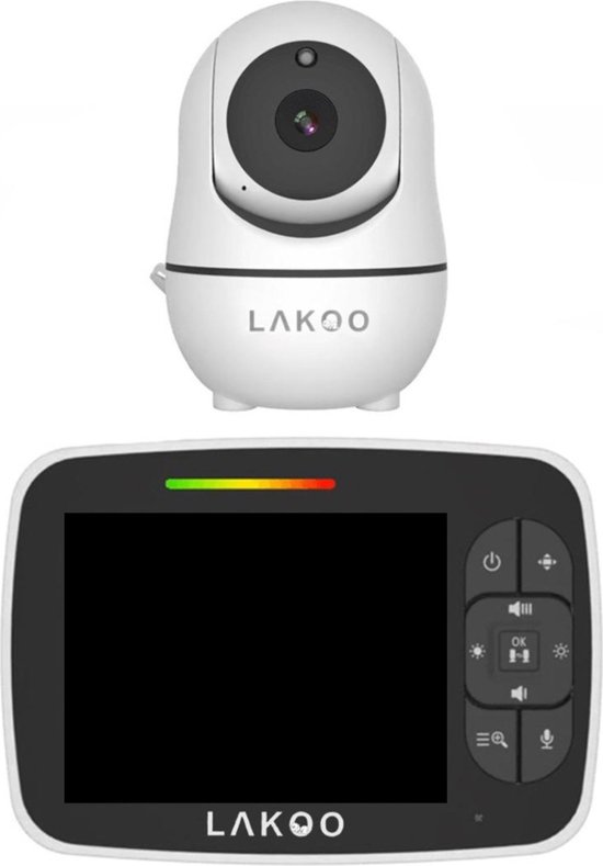 LAKOO HD Babyfoon - met Camera en monitor – Video Audio- uitbreidbaar ...