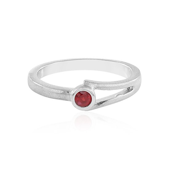 Cavill Berlin - Zilveren Ring - Tanzania Robijn - 925 Sterling Zilver ...