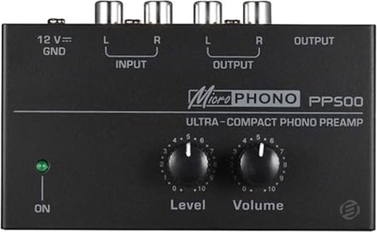 Equivera phono voorversterker - PP400 Phono Preamp met Level Controls ...