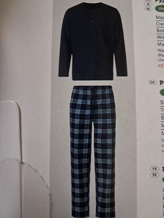 Livergy Pyjama set - Blauw - Maat L - 100% katoen - Aangenaam ...
