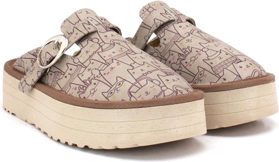 GOBY - Lot Of Cats - Clogs - Slippers - Hoge kwaliteit - Handmade ...