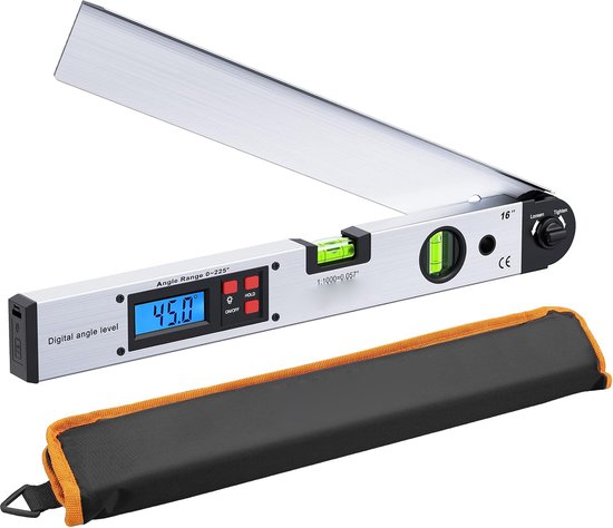 Digitale Hoekmeter Protractor van Aluminium - 225° Hoekmeetsysteem - 16 ...