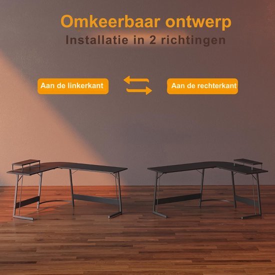 Mrs. Jones - Bureautafel - Game Tafel Hoekbureau - L-Vorm Voor Kantoor ...