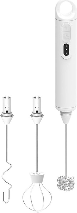 Handheld melkopschuimer 3 mengkoppen 3 snelheden automatisch oplaadbaar melkkoffie... | bol