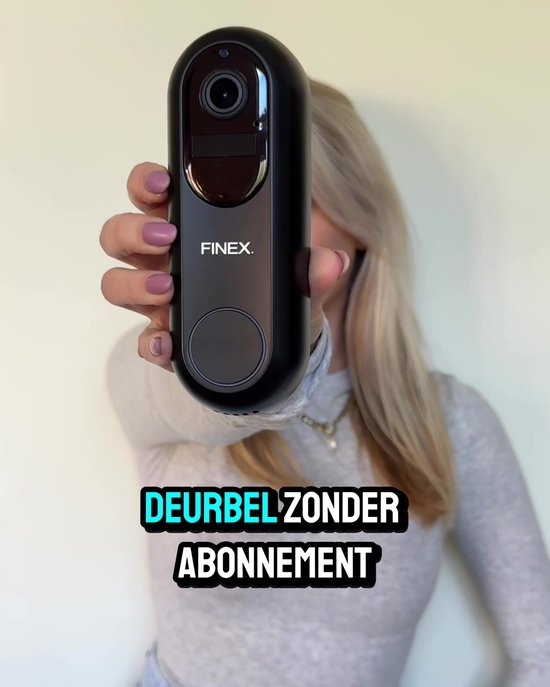 Finex™ Video Deurbel V2 - Inclusief Binnenbel & SD-kaart(64GB) Vast stroom of... | bol