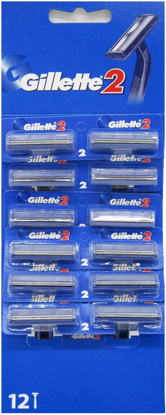 Gillette - 2 - Wegwerpscheermesjes - Voor een Comfortabele Scheerervaring - 12 Stuks | bol