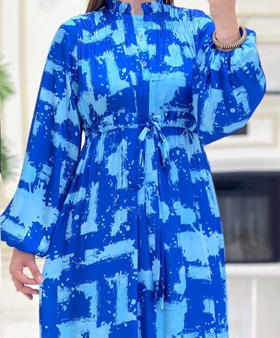 Maxi-jurk, V-hals, kaftan, boho-gewaden, strandjurk, ruime jurken voor dames | bol