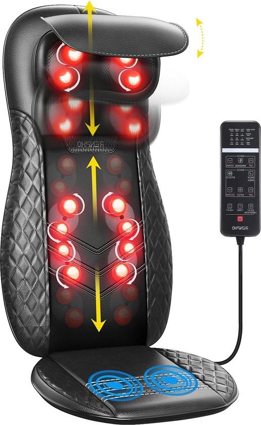 Diep weefsel Shiatsu massage nek rug schouder kussen met warmte en ...