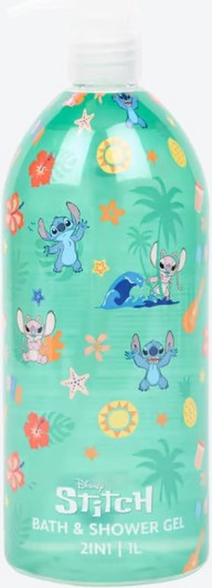 Disney Stitch badzeep en douchegel 2in1 voor kinderen 1000 ml | bol