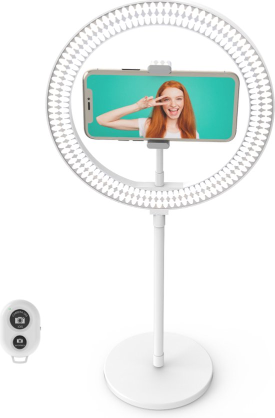 Digipower Ring light 25 cm - 120 LED - Smartphone - 3 light modes ...