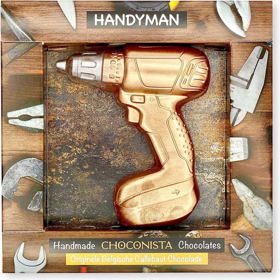 Choconista - Handyman - Original Belgian Chocolade - Cadeau voor Man - Boormachine | bol