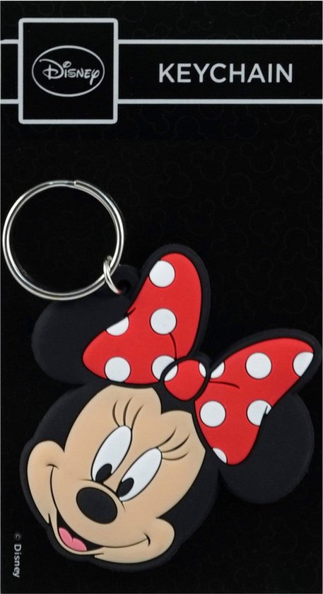 Sleutelhanger - Disney Minnie Mouse - rubber - metalen ring | bol