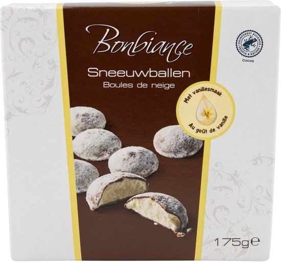 Bonbiance - Sneeuwballen Bonbons - 175 Gram - Chocolade - Zoetwaren ...