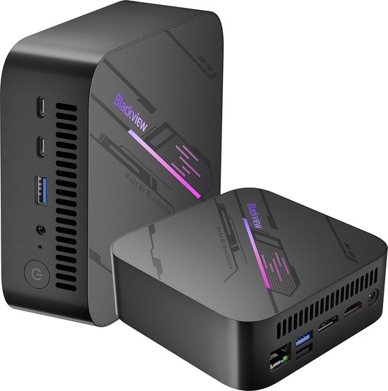 Blackview MP100 Mini PC AMD Ryzen™ 7 5825U 32GB DDR4 1TB M.2 SSD Tot 4 ...