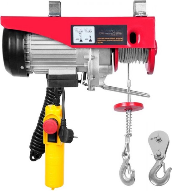 Elektrische Lier - 300-600 kg - 12 m Hefhoogte - 10 m/min | bol