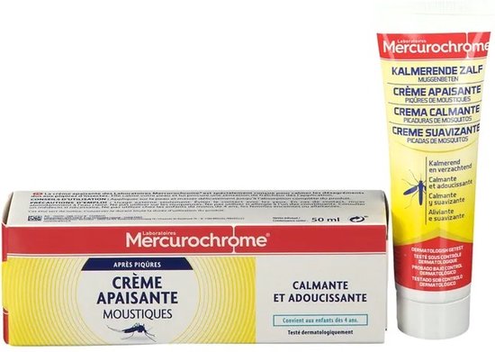 Mercurochrome Kalmerende Zalf - Verlichting van Muggenbeten - 50 ml | bol