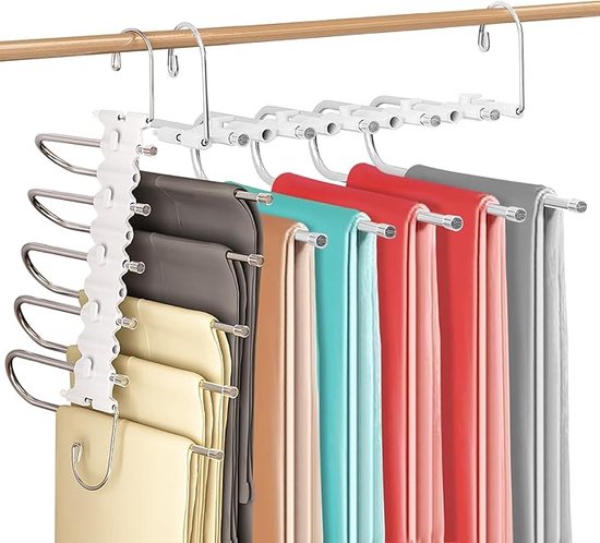Nubbly 5-in-1 Broekhanger - Kledinghanger - Ruimtebesparend ...