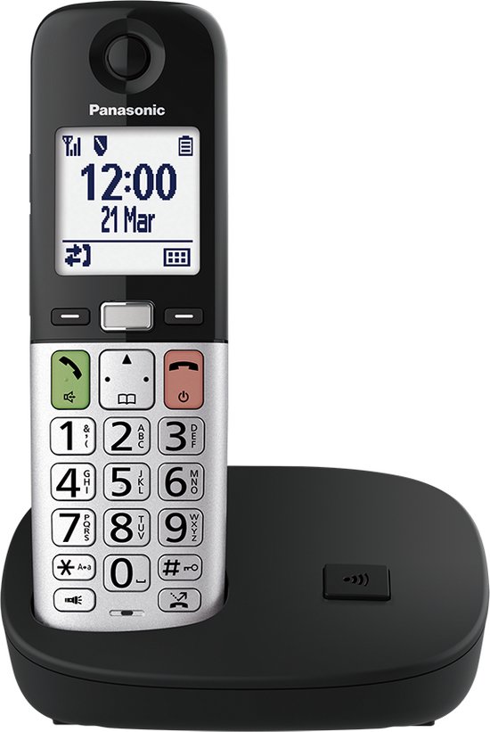 Panasonic dect telefoon - Groot display, grote toetsen - KX-TGU-410EXB ...