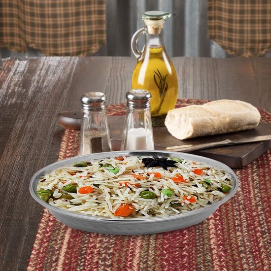 Steel Dish Serving Oval Platter Serveerschaal Set van 2 | bol