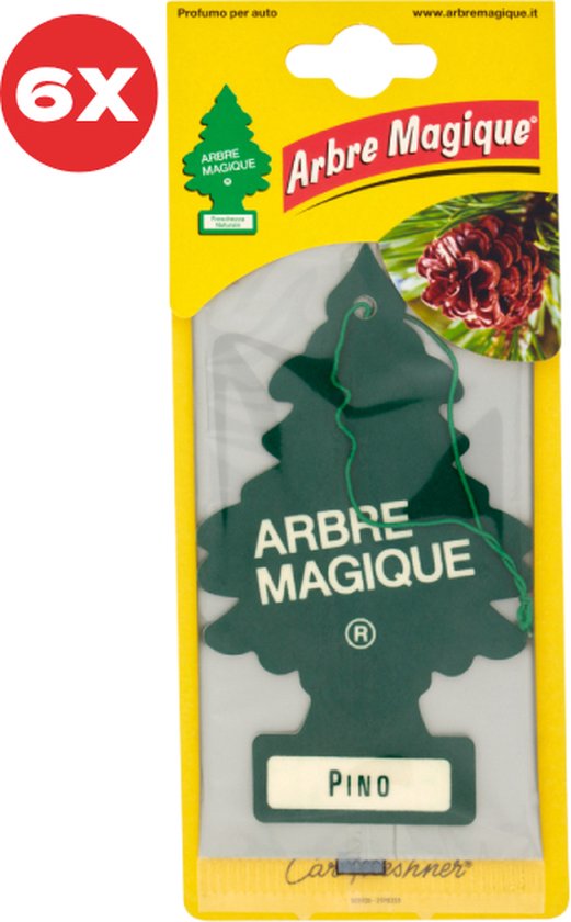 6 stuks Pijnboom Arbre Magique Geurboom luchtverfrisser voor in de auto ...