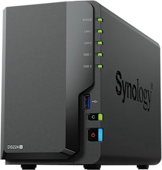 Synology DS224+ - NAS - 2 bays - 0TB - SATA 6Gb/s - 2 GB DDR4 - Gigabit ...
