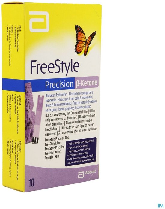 Freestyle Precision B-Ketone 10 strips - Nauwkeurige ketonenmeting met ...