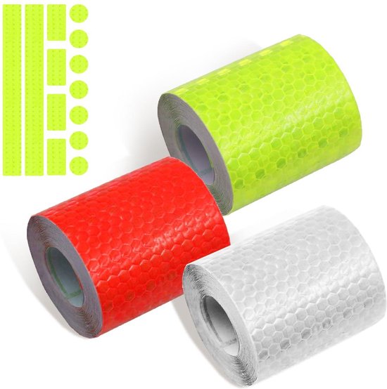 Reflective Warning Tape Self-Adhesive Cut to Size Reflector Sticker for ...