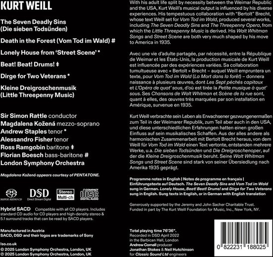 London Symphony Orchestra & Sir Simon Rattle - Weill The Seven Deadly ...