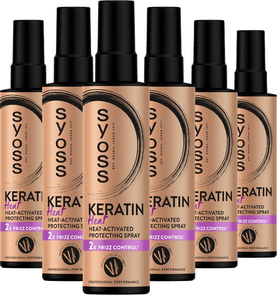 Syoss Keratin Heat Protection Spray 6x200 ml Voordeelverpakking | bol
