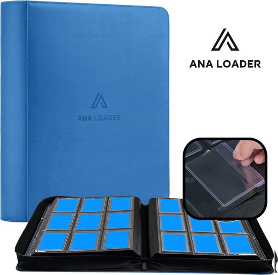 Ana Premium Toploader Binder Blauw - Geschikt voor 252 kaarten ...
