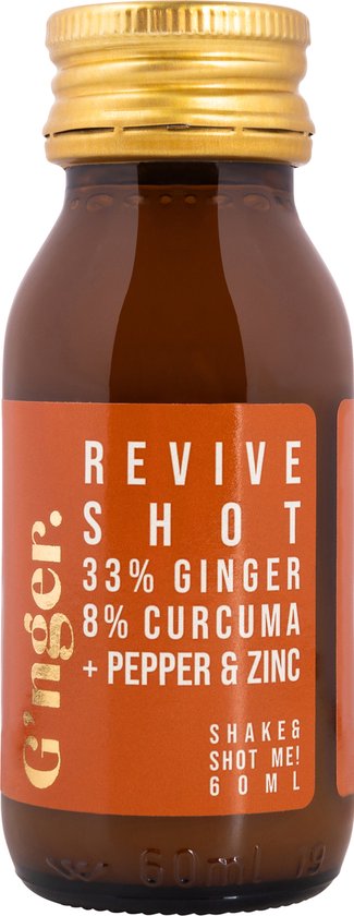 G'nger Revive shot 12x60ml - Gembershot, gembersap, 12-pack, gember ...