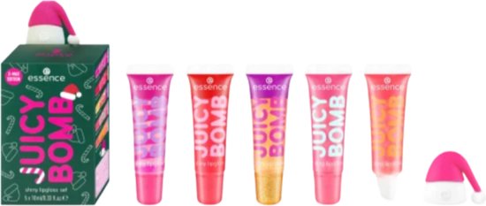 Essence Juicy Bomb Kerst Set - 6 stuks - Lipgloss - Niet-plakkerige ...