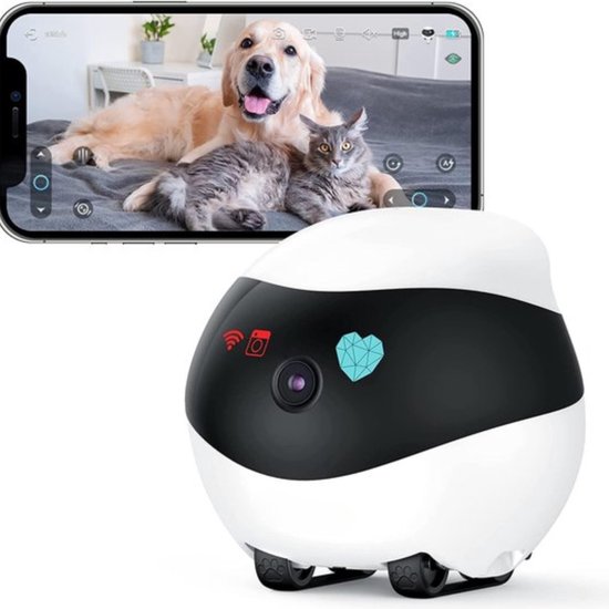 Hondencamera - Petcam - Hondencamera met App - Huisdier Camera - Honden ...