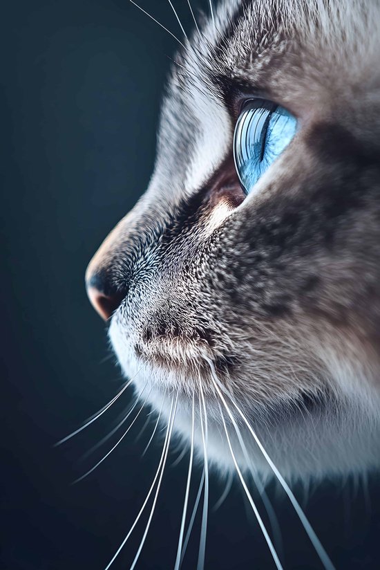 Kat Poster | Close-Up Poster | Dieren Poster | Natuur Poster ...