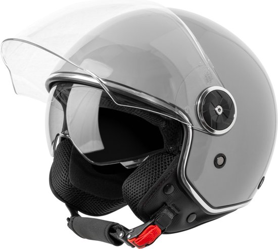 VINZ Tobia Jethelm met Zonnevizier | Scooterhelm & Motorhelm ...