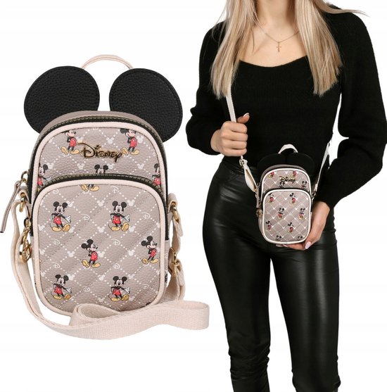 DISNEY Mickey Mouse Beige Mini Tas, Heuptas 17x11x5 cm | bol