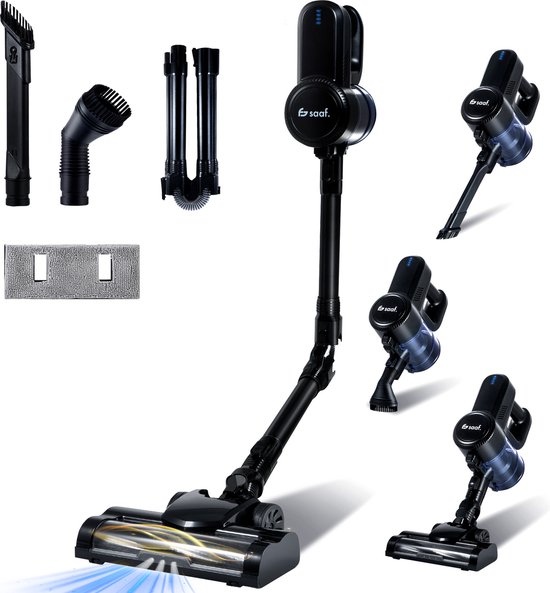Saaf G90 Steelstofzuiger met Dweilfunctie - 8-delige set met Buigbare ...