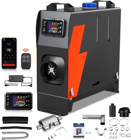 12V/220V Standkachel diesel - 5-8KW diesel heater - lucht standkachel ...